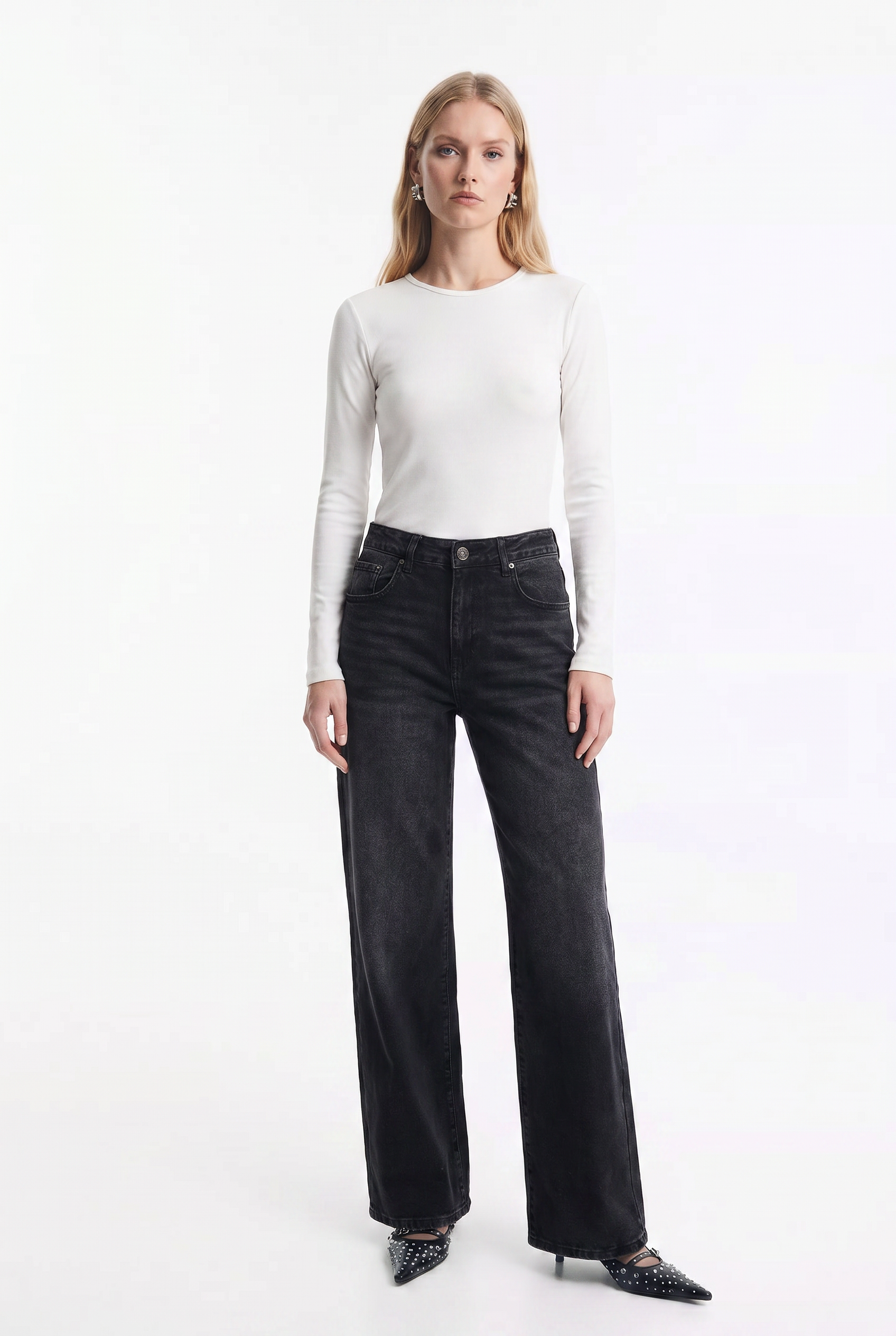 Jeans Elasticado Wide Leg - D&J Tienda